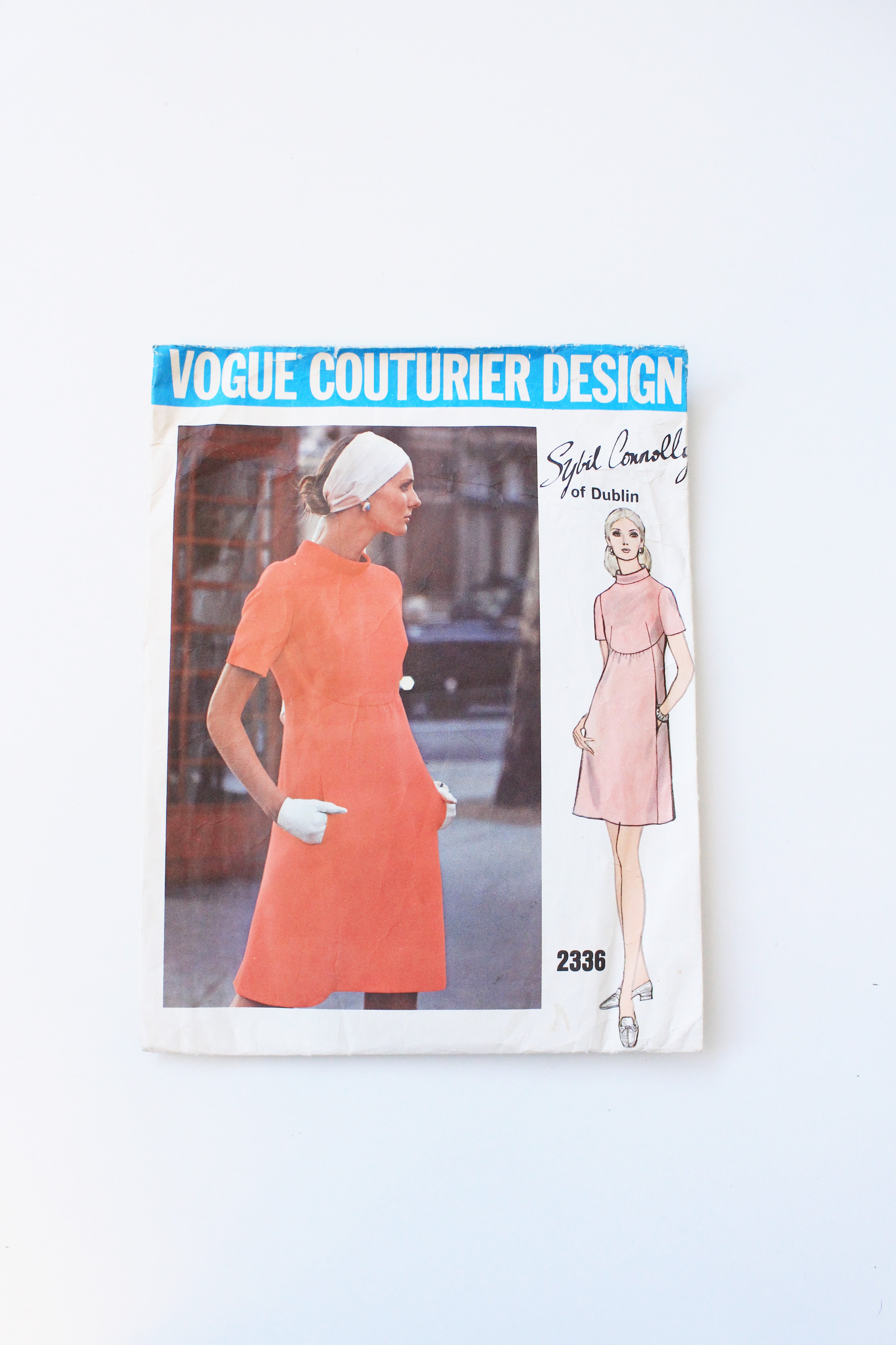 1970s Dress Vogue Couturier Design 2336 Sewing Pattern, Sybil Connolly ...