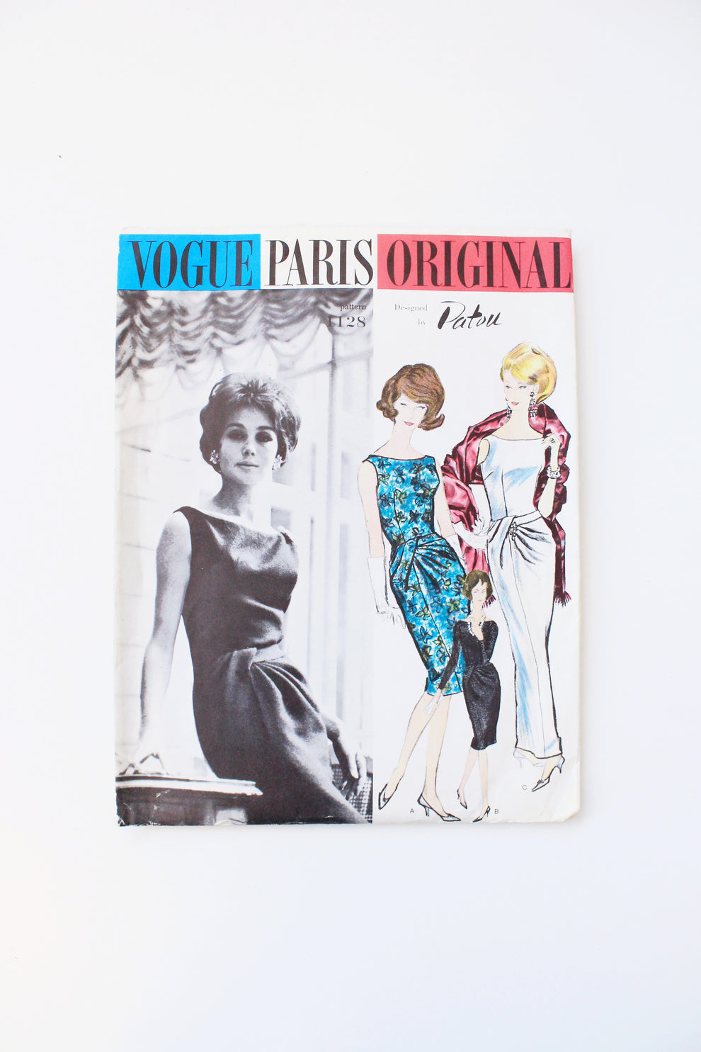 1960s Vogue Paris Original Patou Dress and Stole Sewing Pattern (Sizes ...