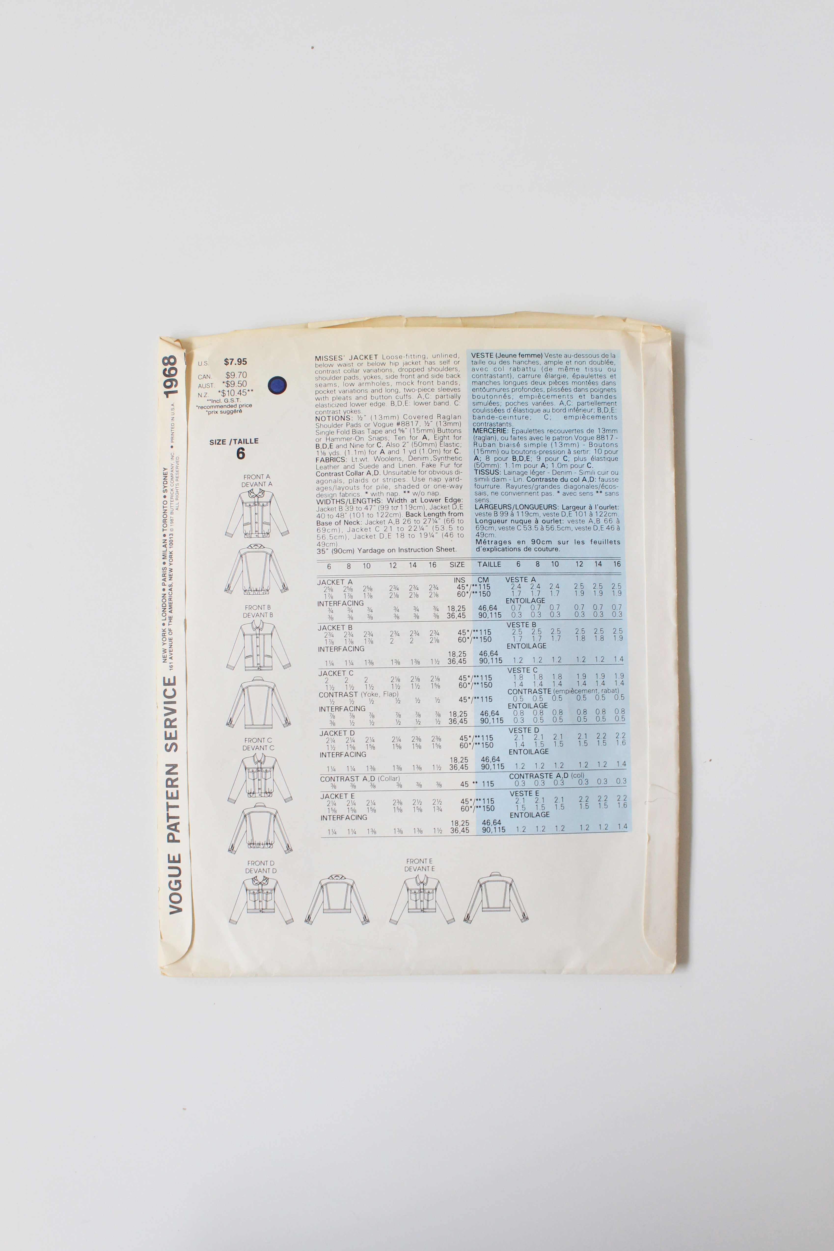 1980s Sewing Patterns – Ian Drummond Vintage