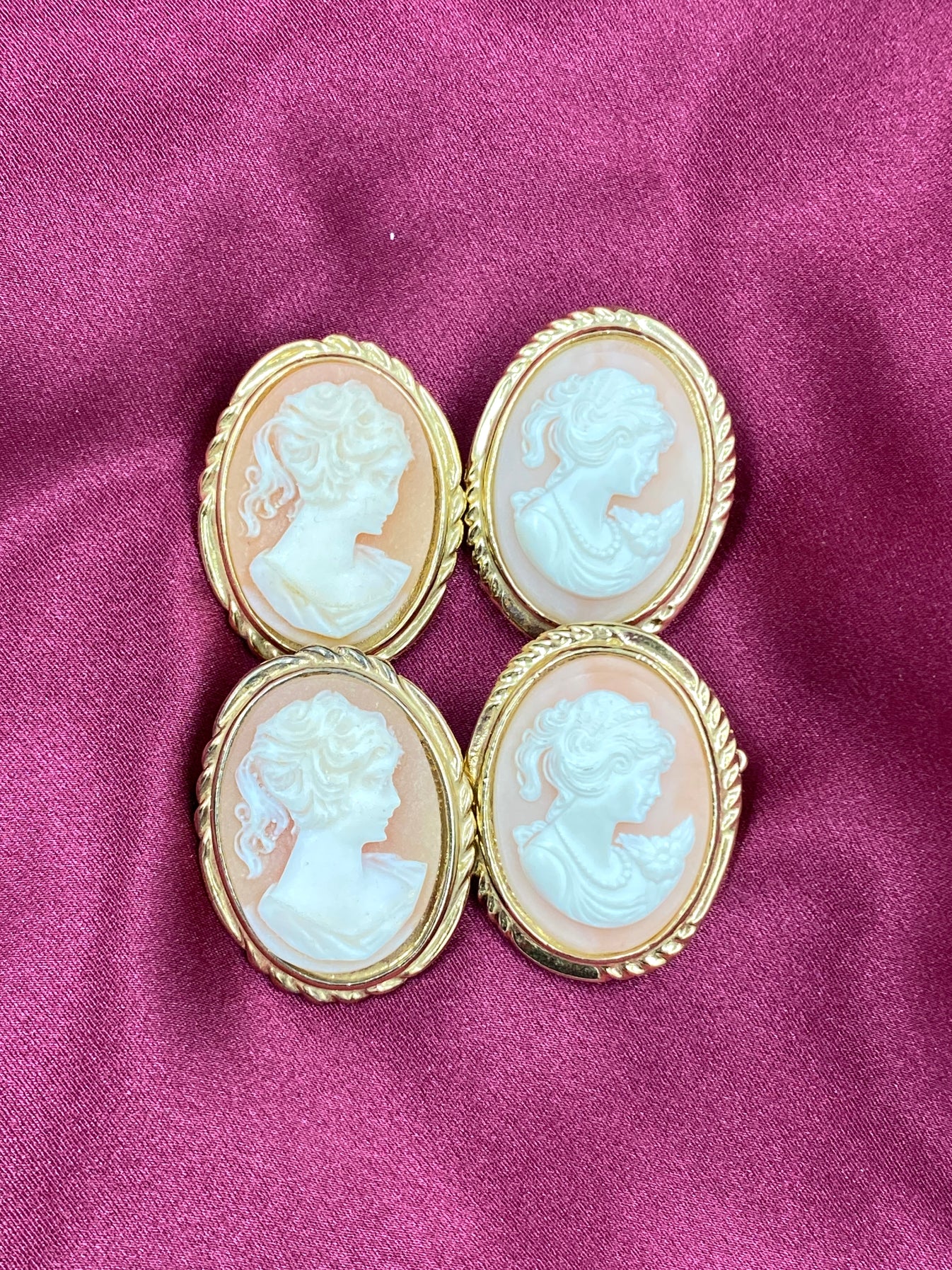 Vintage Carved Pink Shell Cameo Bolo Tie Clasp – Ian Drummond Vintage