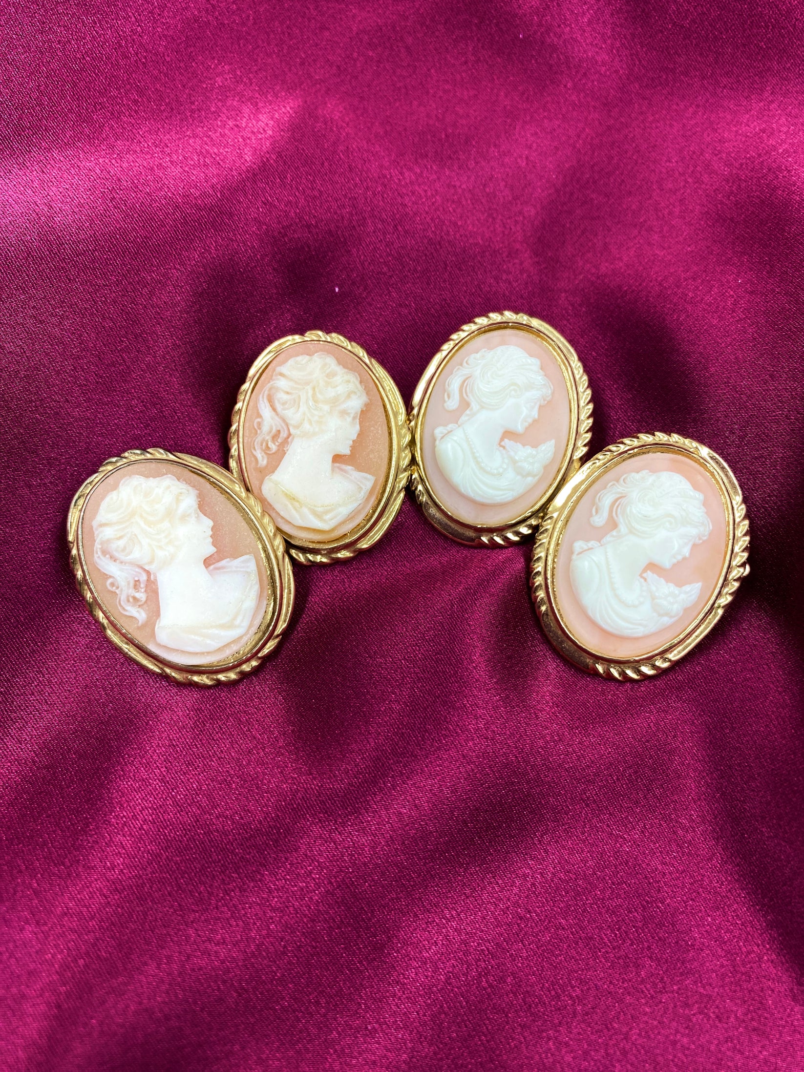 Vintage Carved Pink Shell Cameo Bolo Tie Clasp – Ian Drummond Vintage