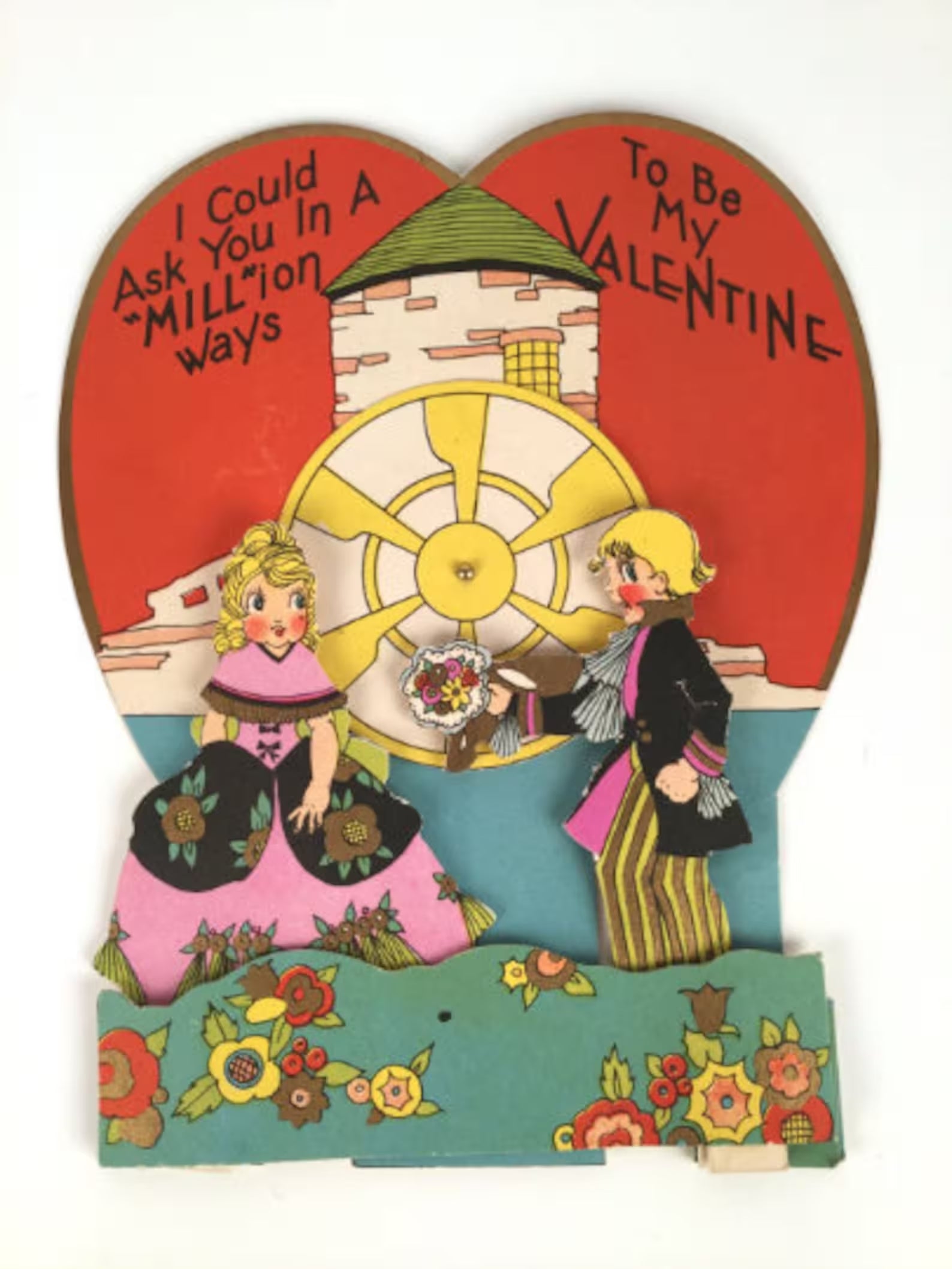 Vintage 1920s Mechanical Valentine's Card with Victorian Couple – Ian ...